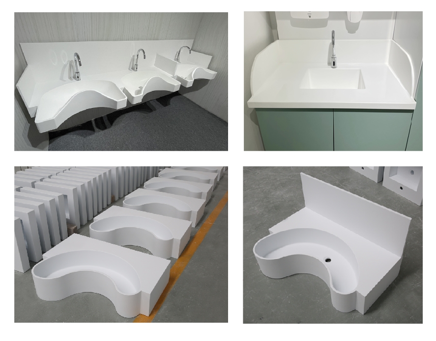 Customized Solid Surface Basins for Hospital Project | KingKonree