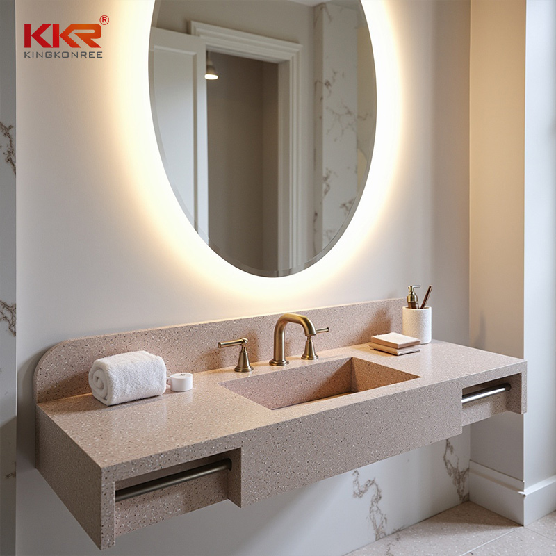 Elevate Hotel Bathrooms with Custom Terrazzo Wash Basins | KingKonree