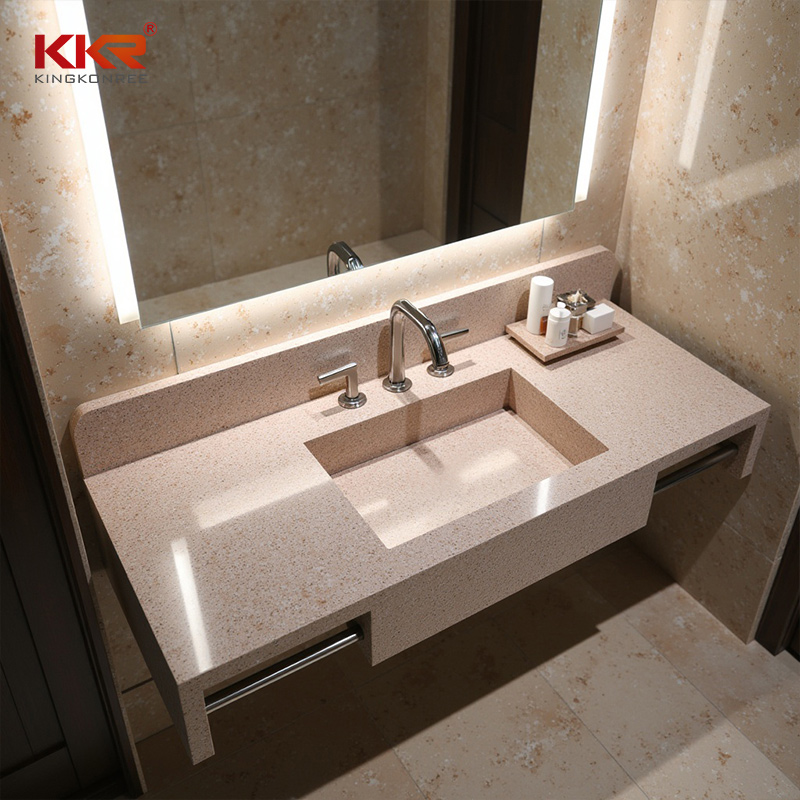 Elevate Hotel Bathrooms with Custom Terrazzo Wash Basins | KingKonree