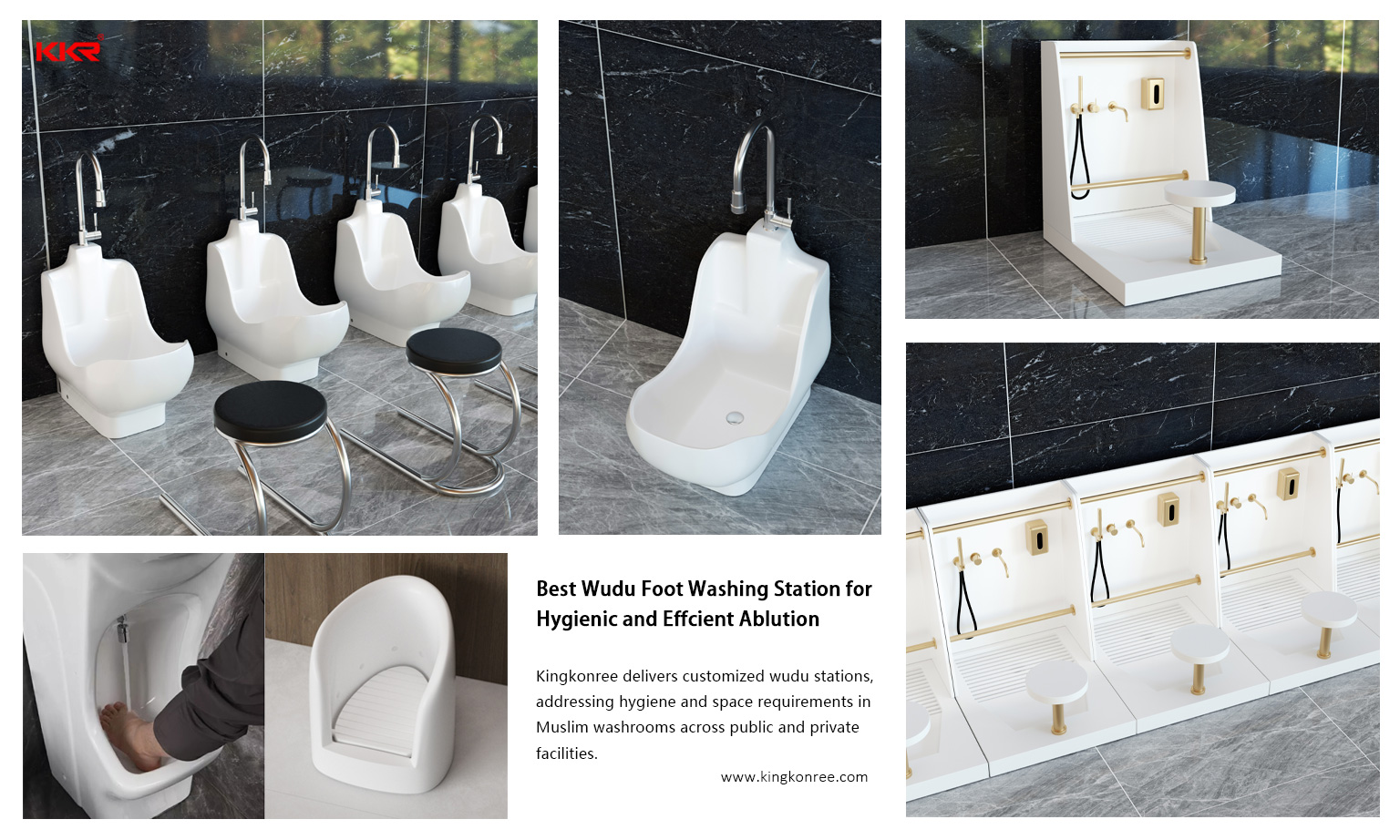 KKR Wudu Mosques Wudhu Shower Foot Washer Washing Muslim Prayer Wudu ...