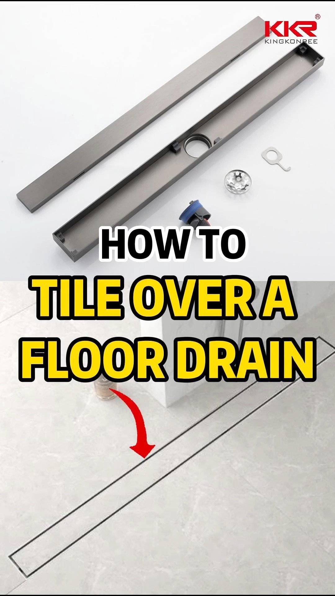 Stop Water Leaks! the Correct Way to Tile Over Floor Drains | KingKonree