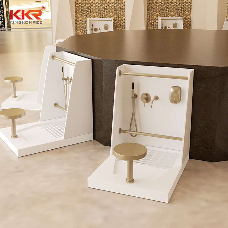 Wudu Wash Basin Supplier, Solid Surface Muslim Wudu Sink | KingKonree