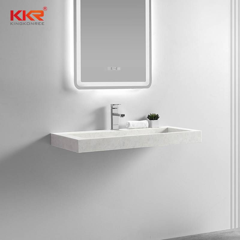 Europe Design Small Slope Solid Surface Wall Hung Basin | KKR