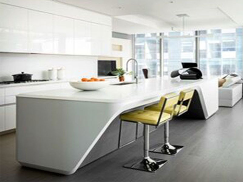 High-quality Kkr Textured Solid Surface Tables and Bar Counters