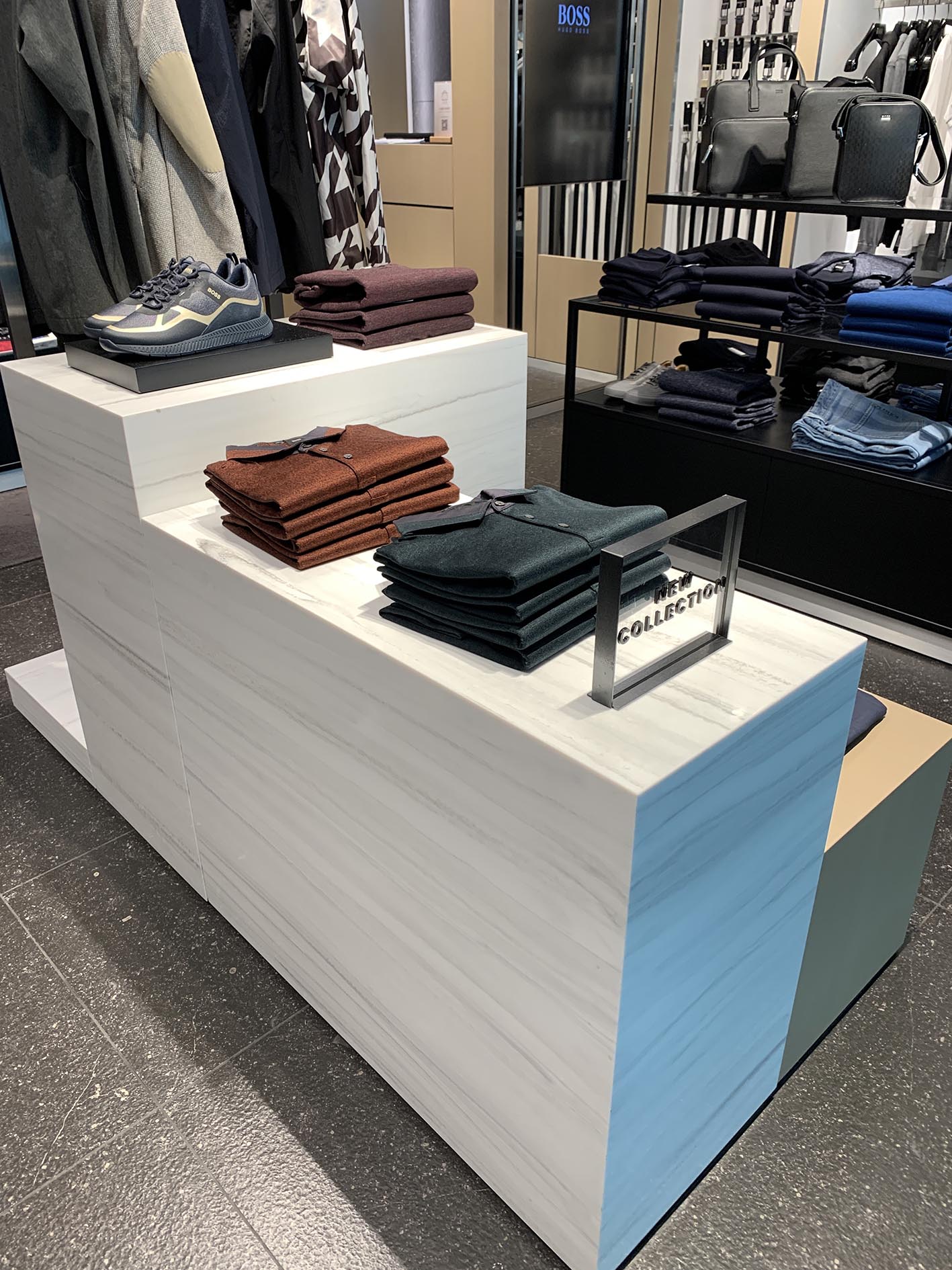 KKR Solid Surface Slabs for Display Shelf in Chain Stores