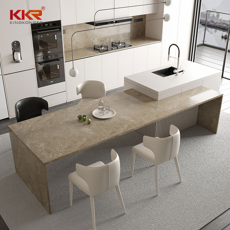 Kitchen Countertop Solid Surface Artificial Marble Kitchen Worktops | KingKonree