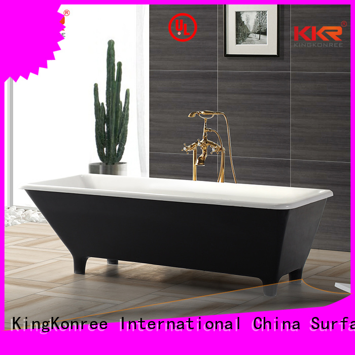 Polymarble Acrylic Resin Stone Solid Surface Freestanding Bathtub With...