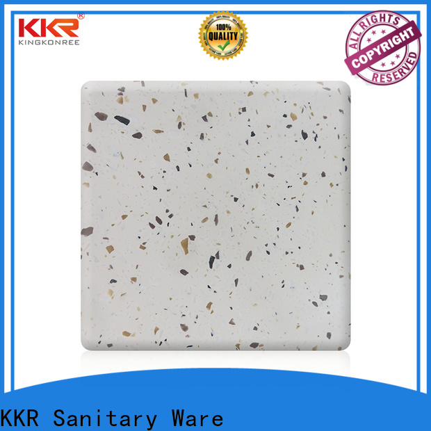 Green Acrylic Solid Surface Countertops Design for Hotel | KingKonree