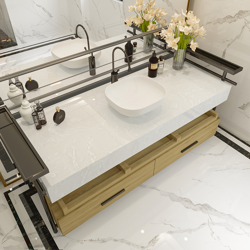 Solid Surface Vanities Cultured Marble Vanity Sink for Timeless Luxury Spaces | KingKonree