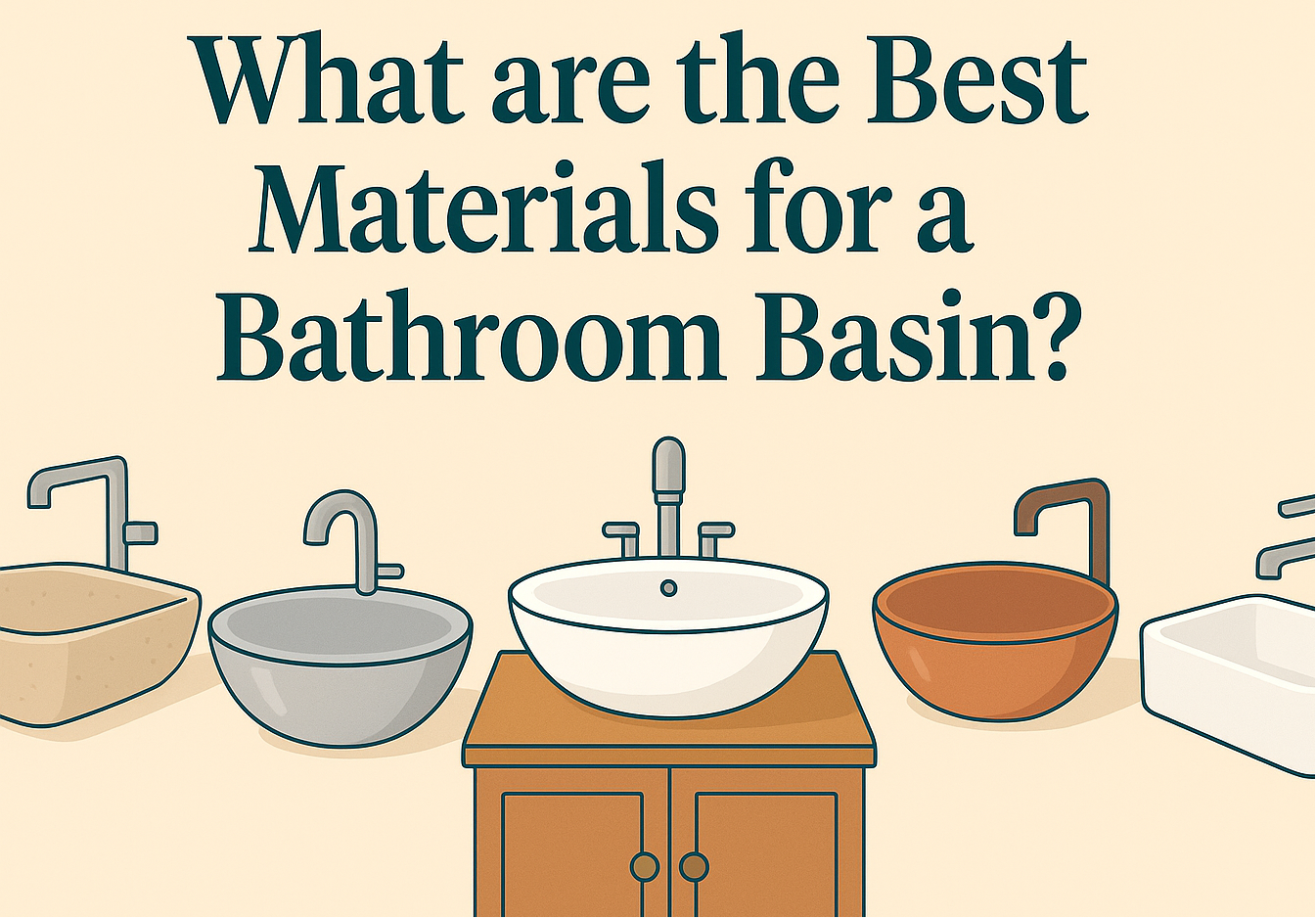What Are the Best Materials for a Bathroom Basin? | KingKonree
