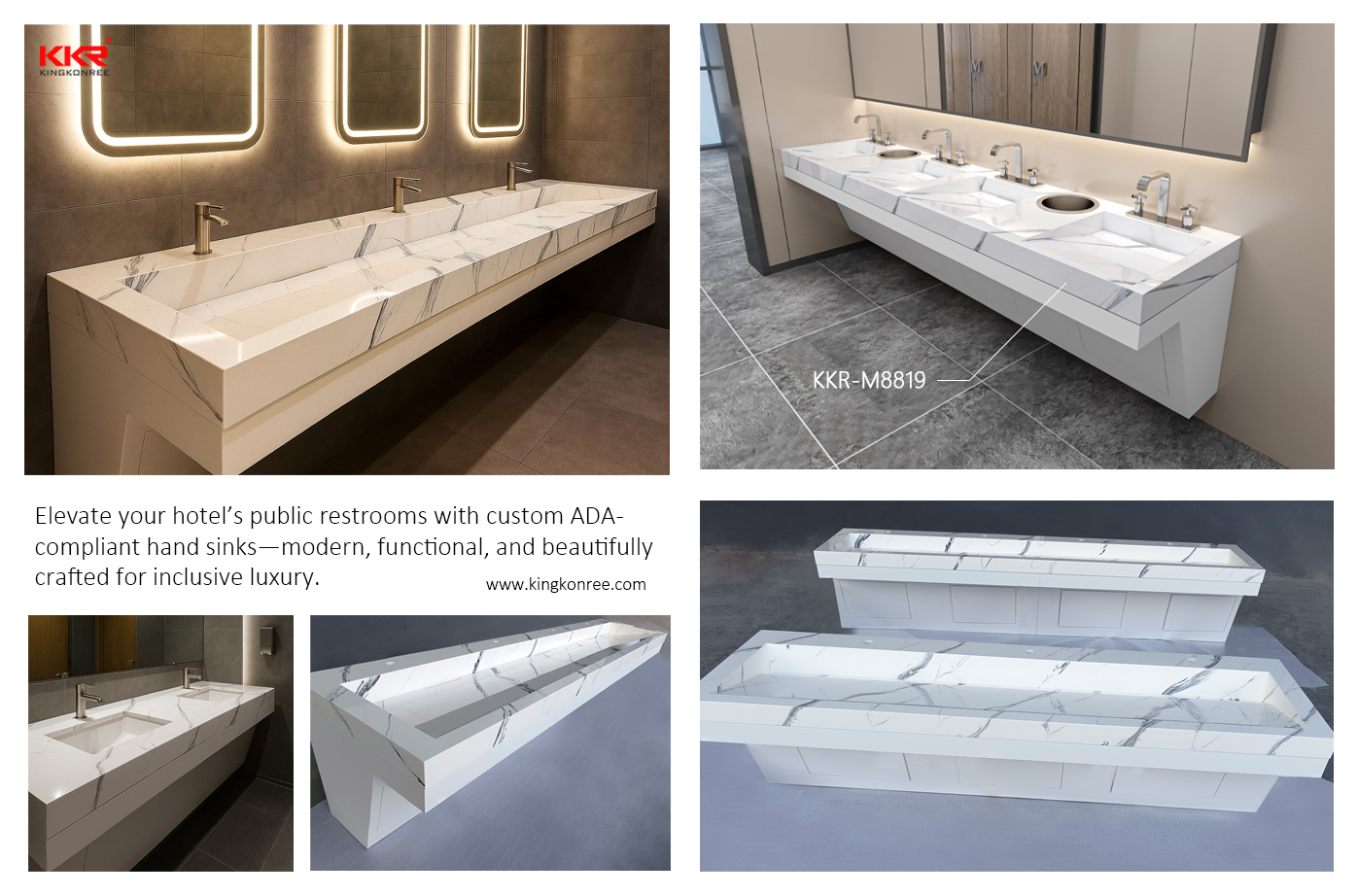 ADA Compliant Cultured Marble Bathroom Vanities & Vanity Tops M8819 ...
